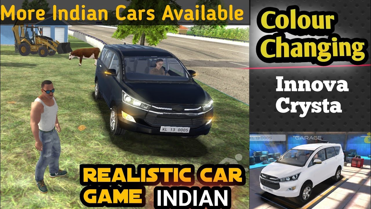Innova Crysta Original Mod on Indian Car games | How to change colour ...