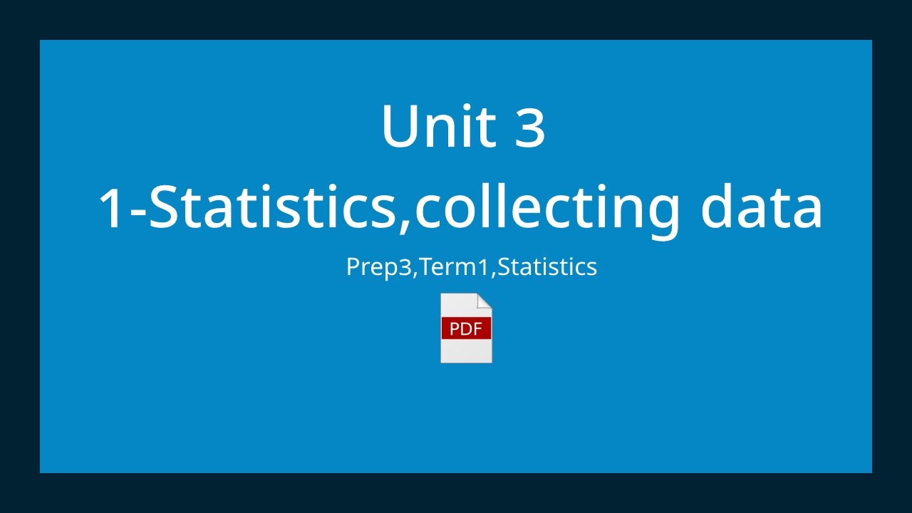 10 - statistics , collecting data-term1-prep3 - YouTube