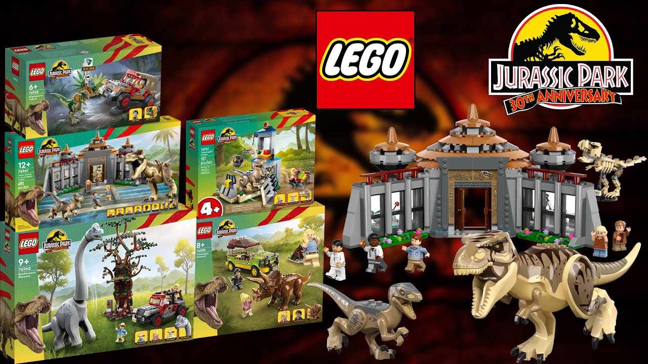 LEGO Jurassic Park 30th Anniverary Upcoming June 2023 Sets Officially ...