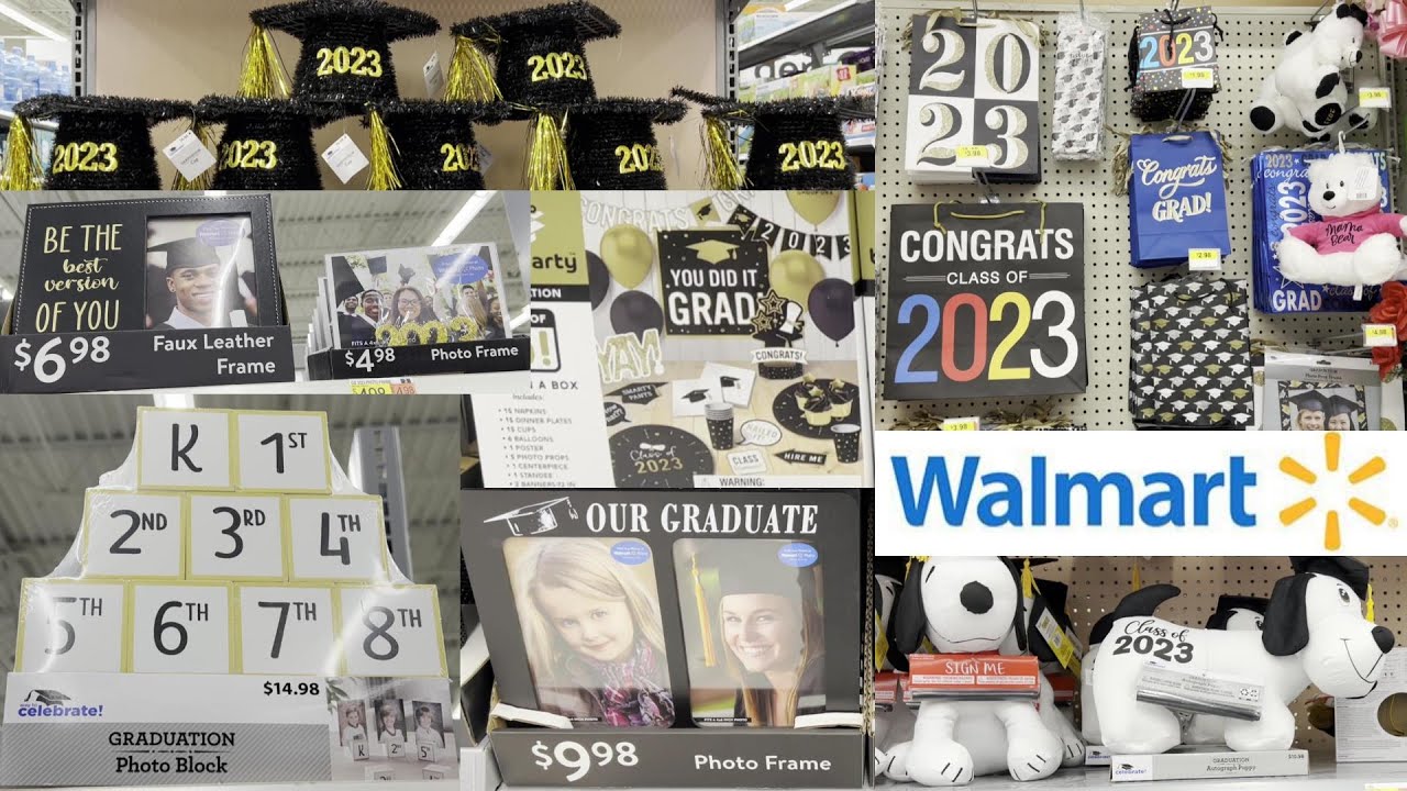 WALMART GRADUATION|SHOP WITH ME *WALMART |GRADUATION GIFT IDEAS &PARTY ...