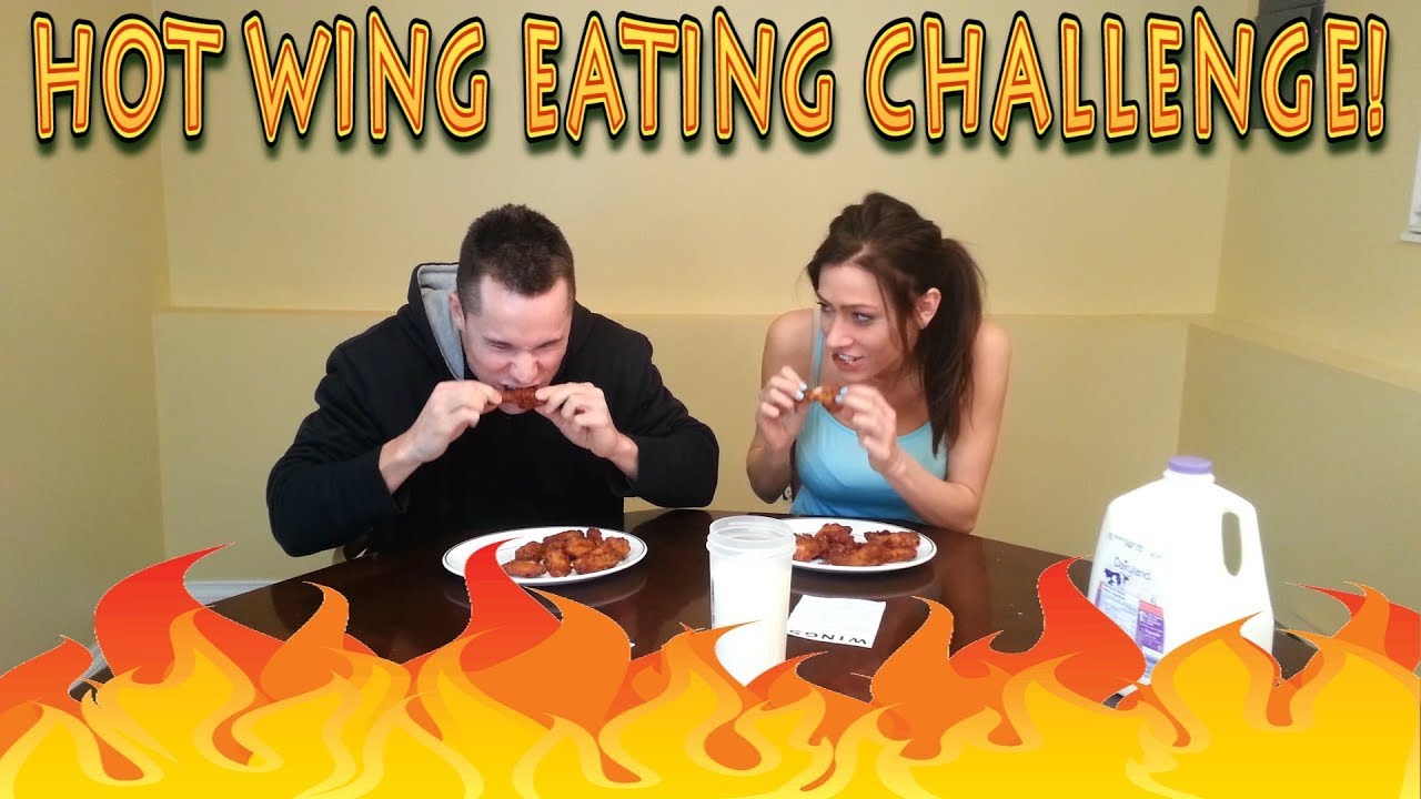 HOT WINGS CHALLENGE!! - YouTube