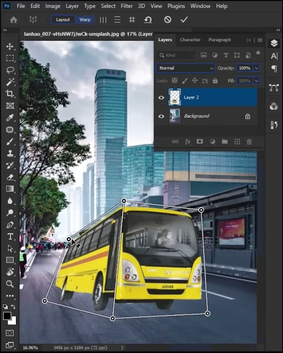 Easy and trick in perspective tool photoshop. - YouTube