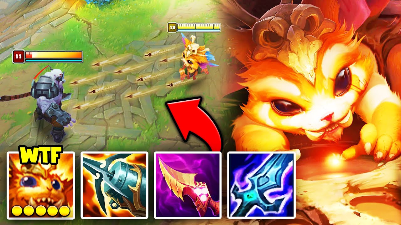 Mini-Gun Gnar throws boomerangs faster than bullets (INSANE ON-HIT ...
