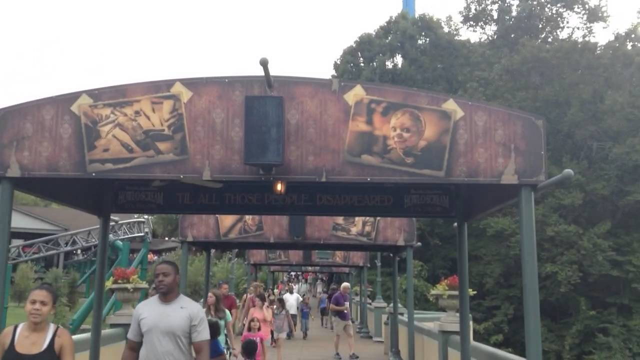 Hall-O-Scream promotion Bridge Busch Gardens - YouTube