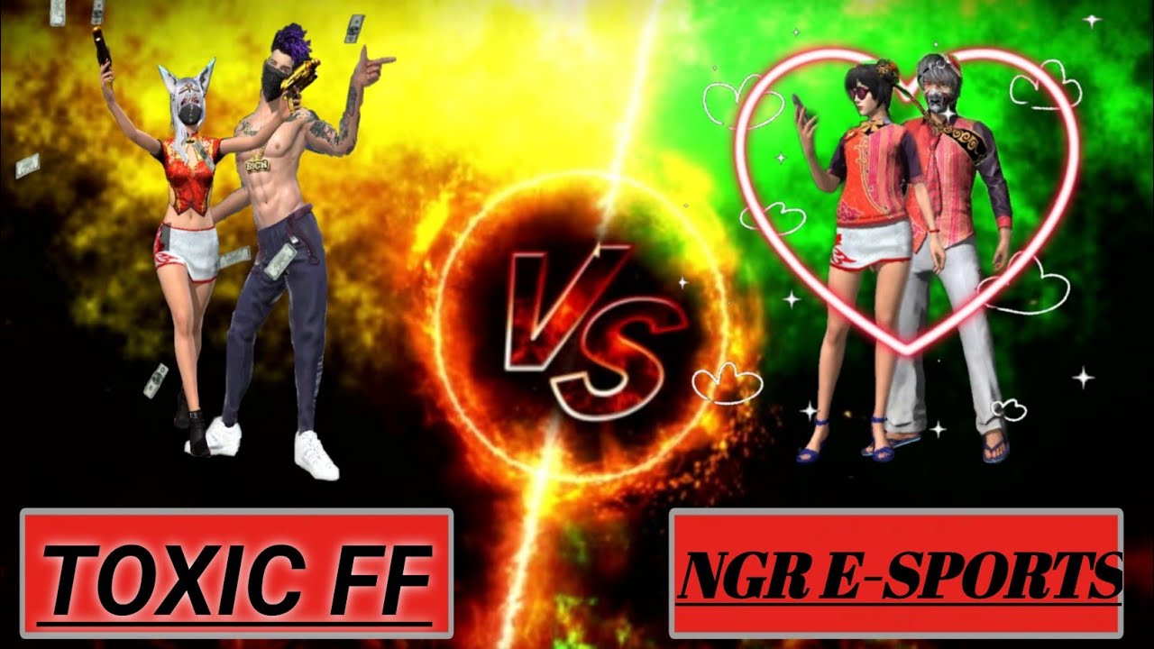 toxic ff vs ngr e-sports best 2 vs 2 custom. free fire god level game ...