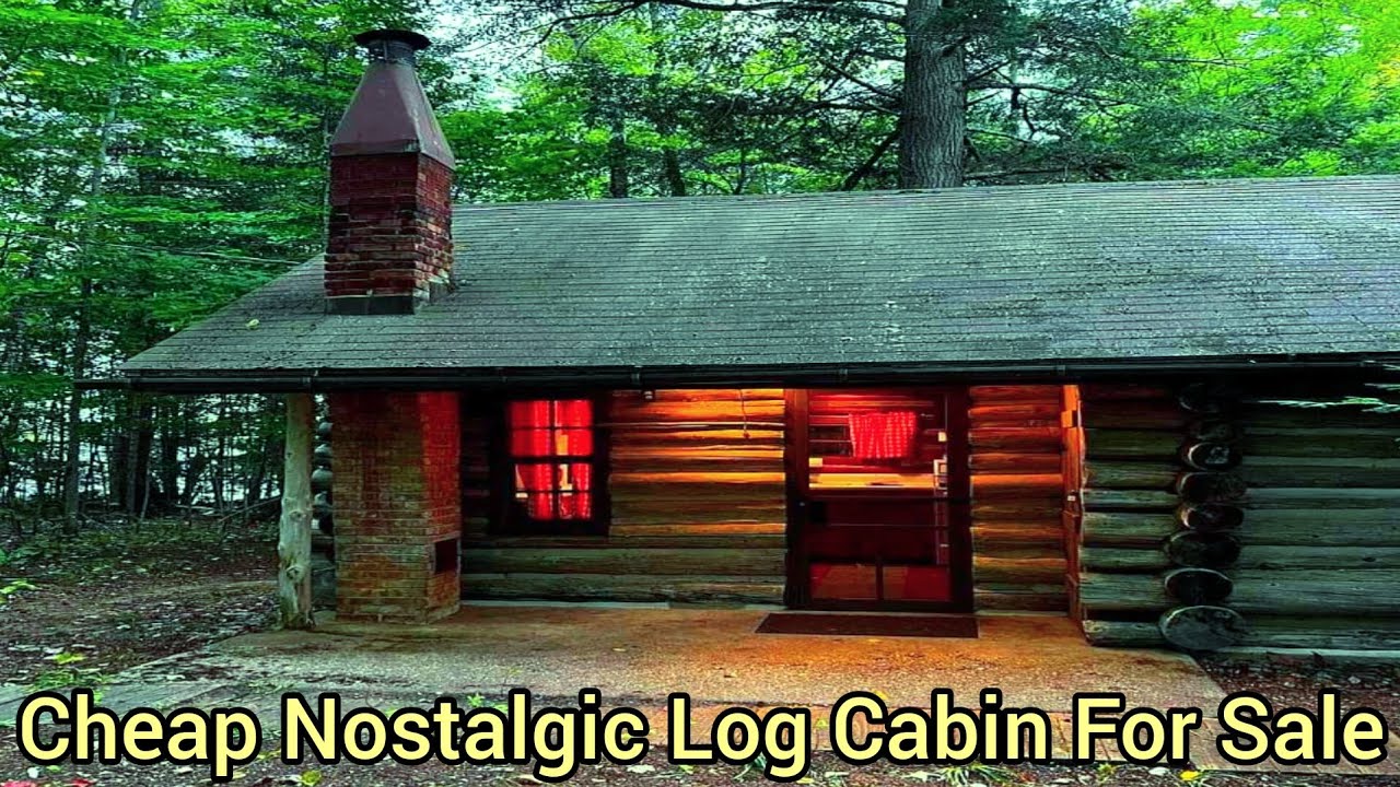 Michigan Lakefront Cabin For Sale | $125k | Log Cabins In The woods ...