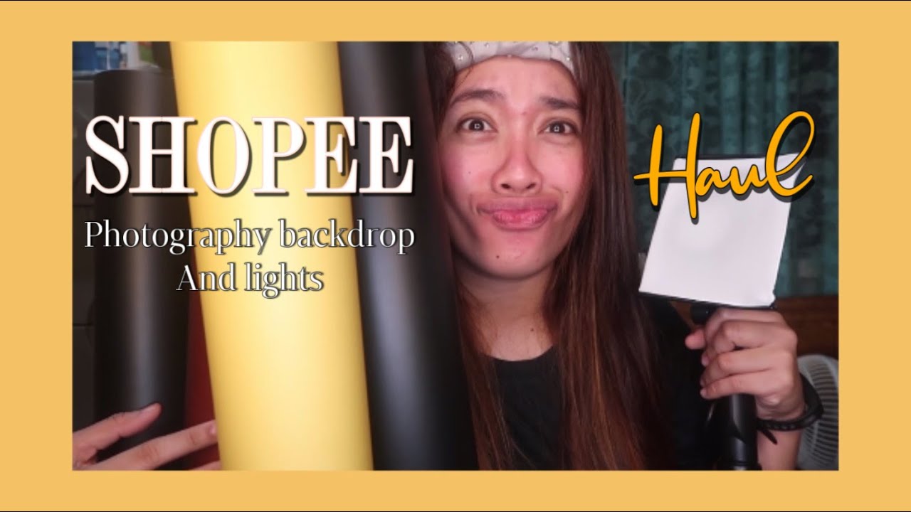 UNBOXING SHOPEE PHOTOGRAPHY BACKGROUND AND LIGHTS - YouTube