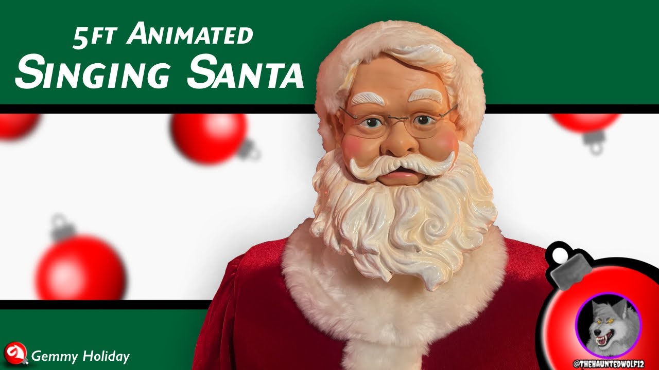 Gemmy Christmas 2002 5ft Animated Singing Santa (Life Size Dancing ...