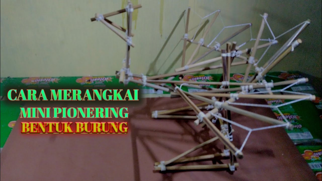 Membuat pionering bentuk burung | mini pionering | scout pionering ...