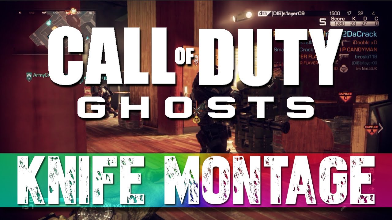 Call of Duty Ghosts: Knife + Throwing Knife Montage (COD Ghosts Montage) - YouTube