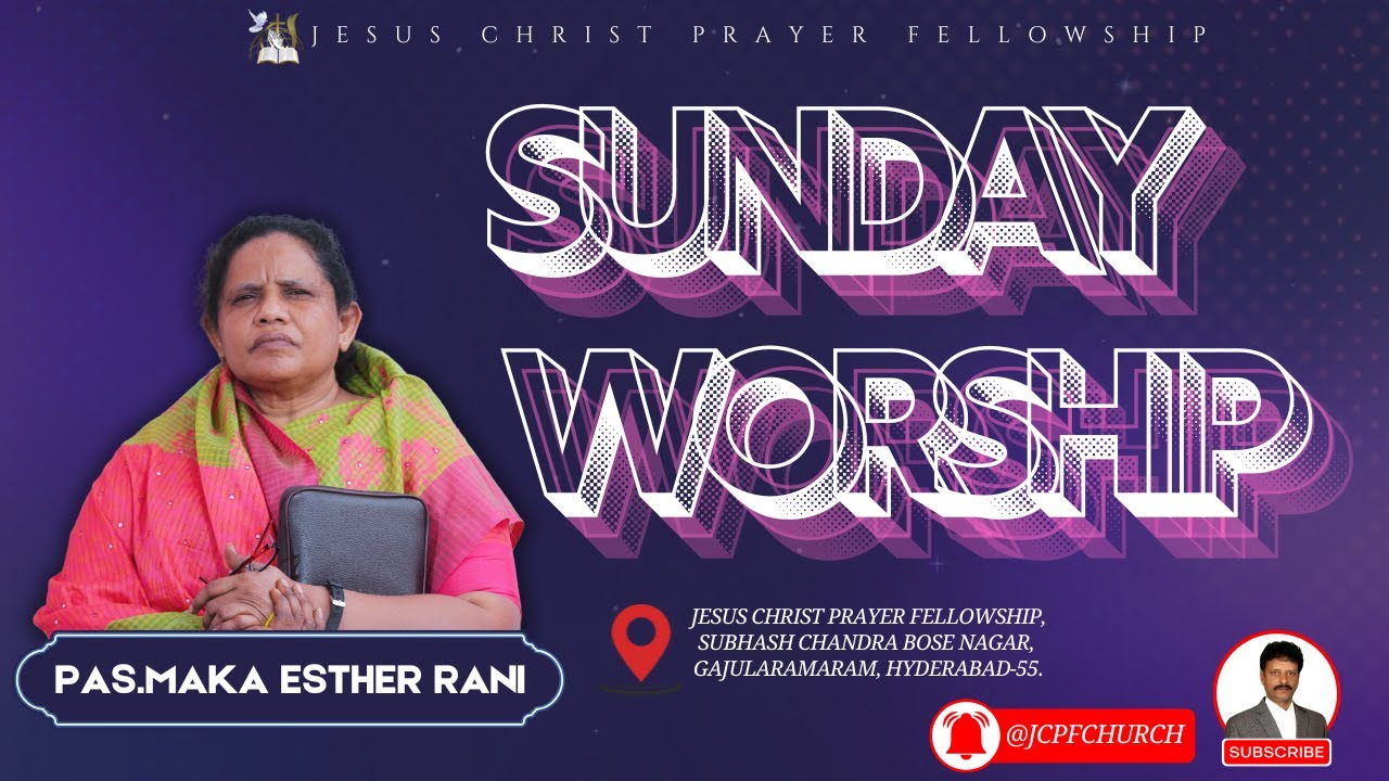 Sunday Live Worship || Pas. Maka Esther Rani || 09-02-2025 - YouTube