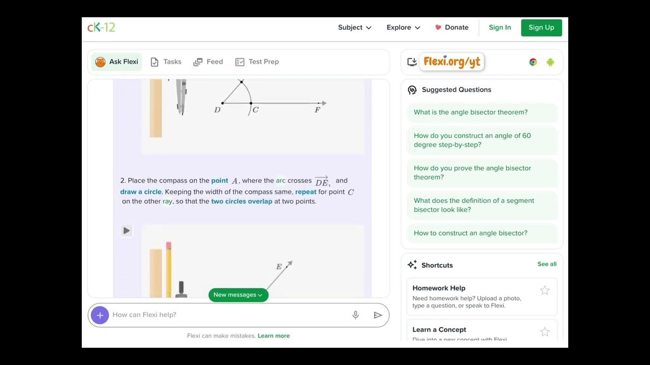 How do you bisect an angle? - YouTube