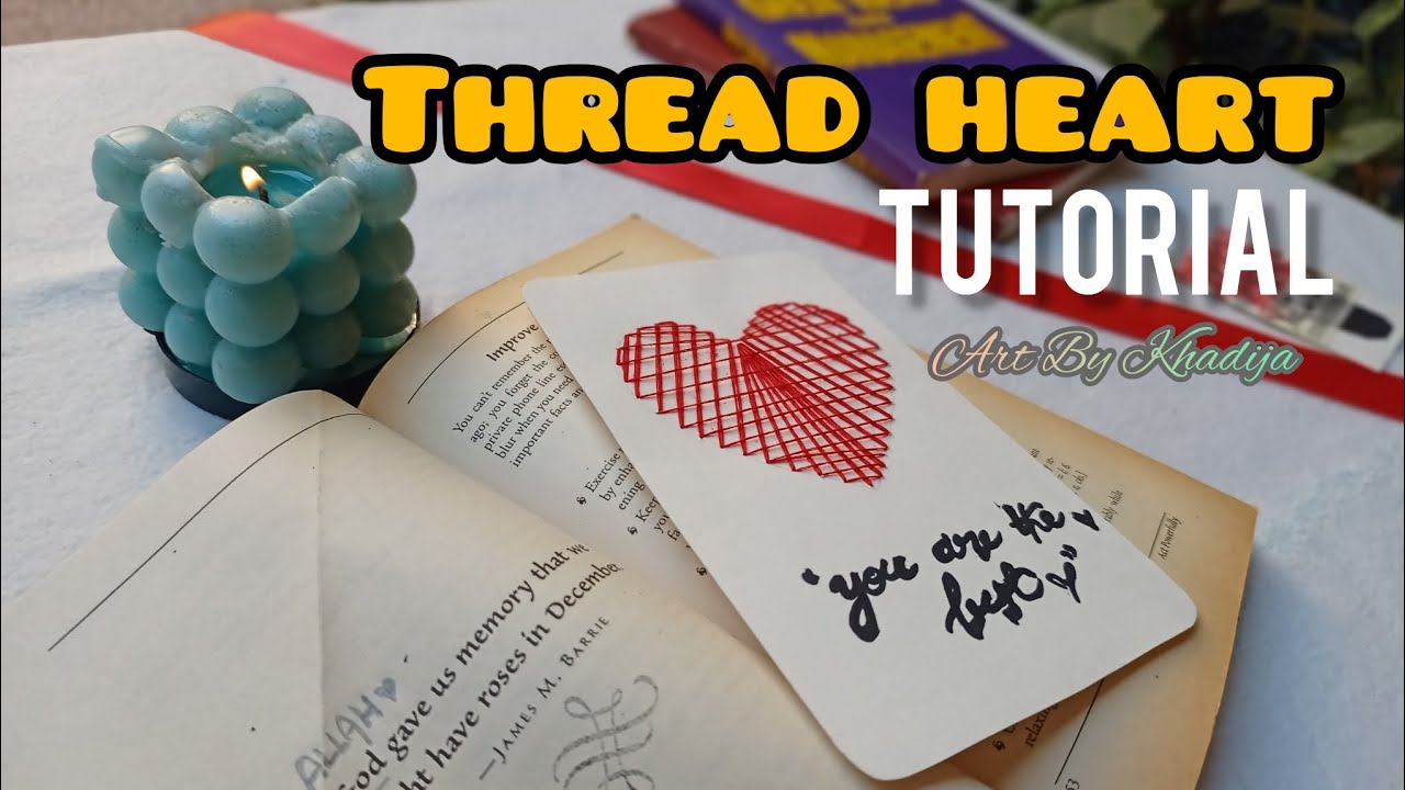 Cute and Easy Thread Heart artwork ️ | Viral Thread heart #viral # ...
