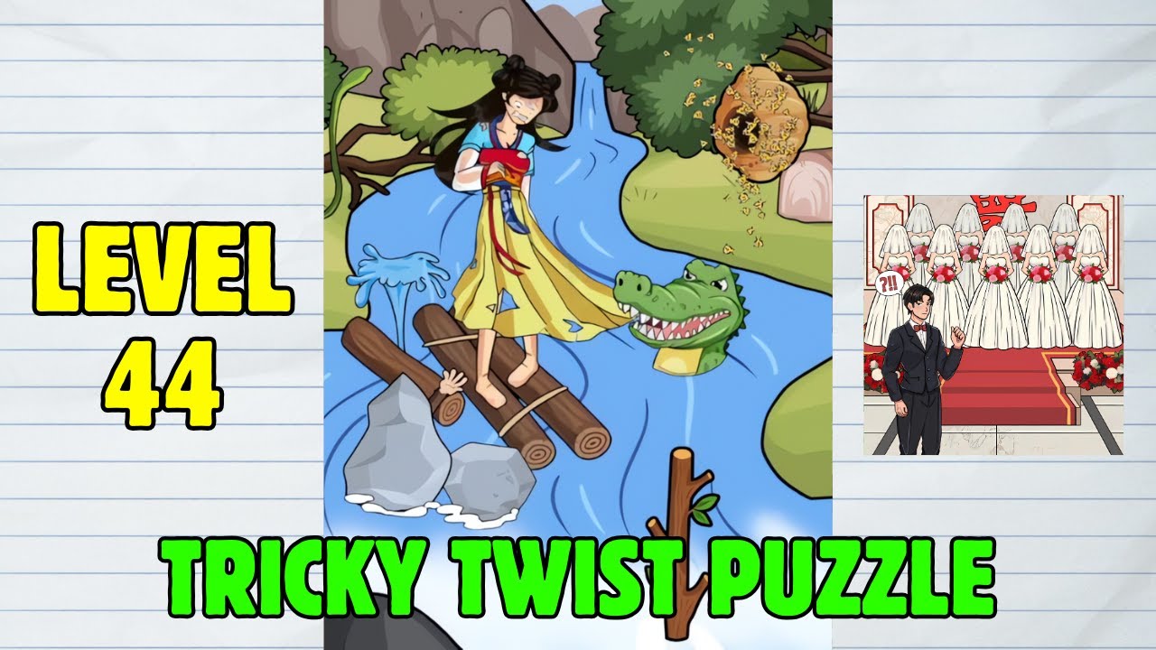 Tricky Twist Puzzle Game Level 44: Help the Beauty Get to the Shore ...
