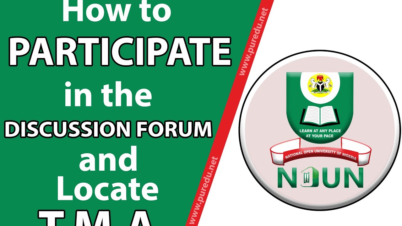 How to Participate in the Discussion Forum and Locate Your TMA - YouTube