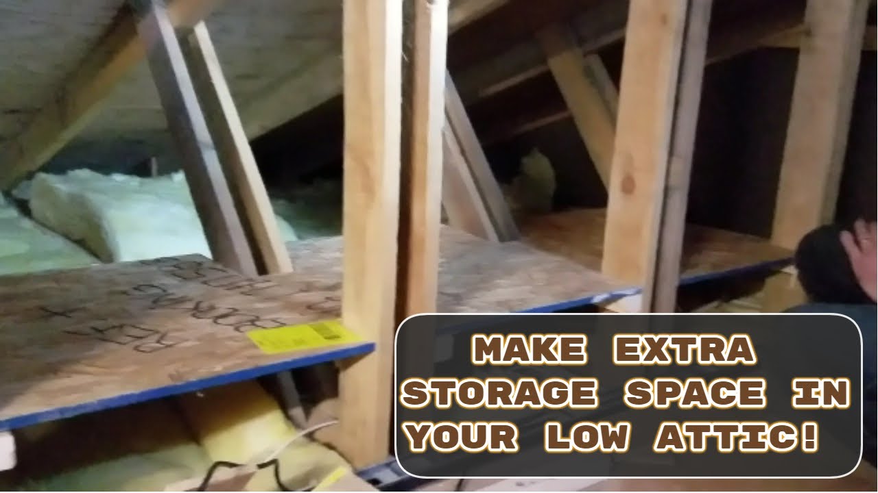 How to make extra space in your low attic! - YouTube