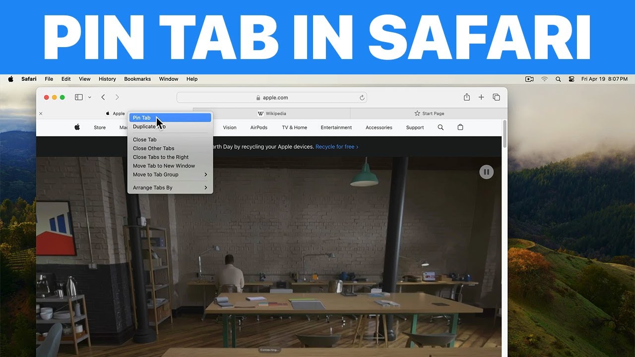 How to Pin Tab in Safari on Mac (Tutorial) - YouTube