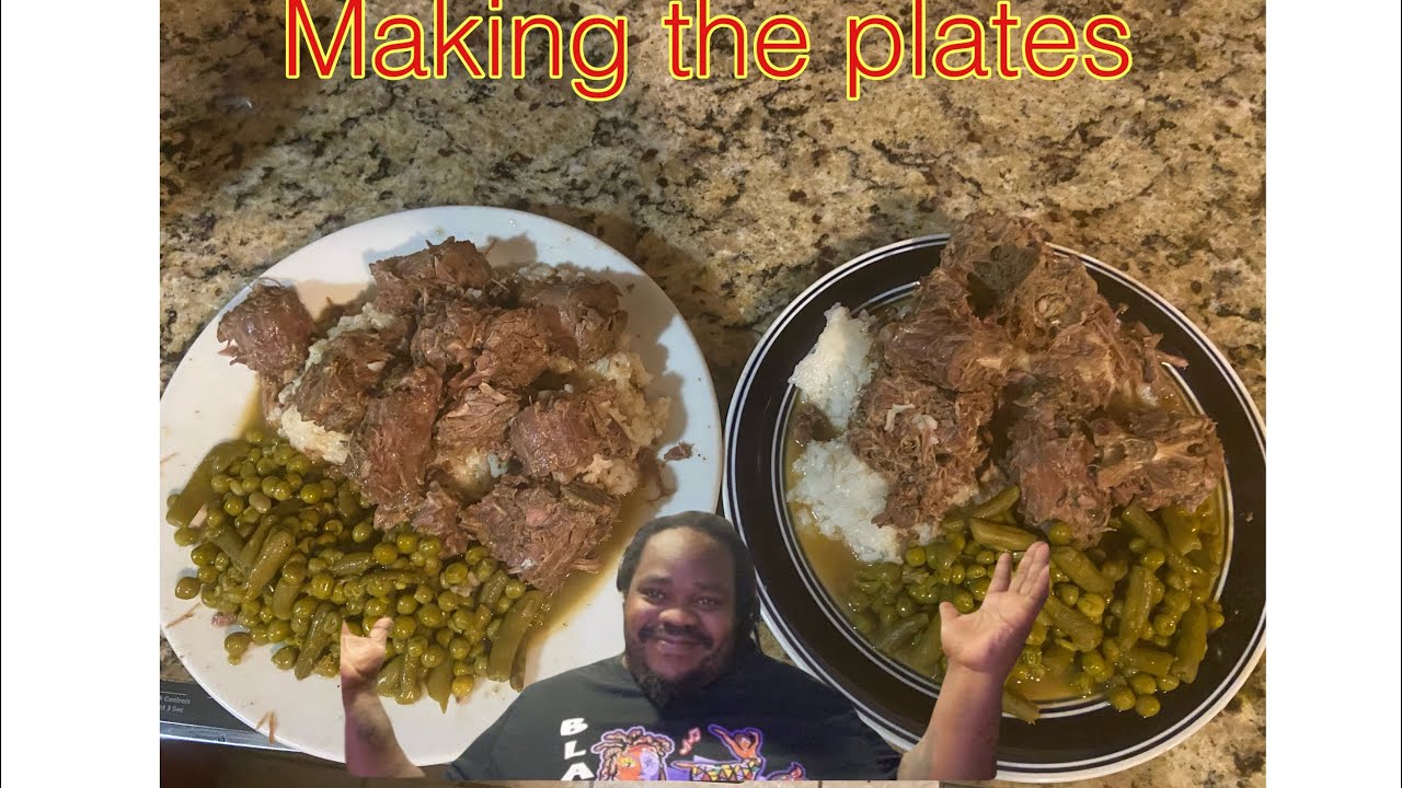 Making the plates for Sunday night dinner boy does it look good you don ...