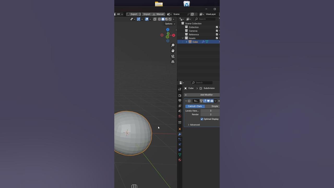 Blender Quick Tip Create a Quad Sphere in Seconds! #blender3d # ...