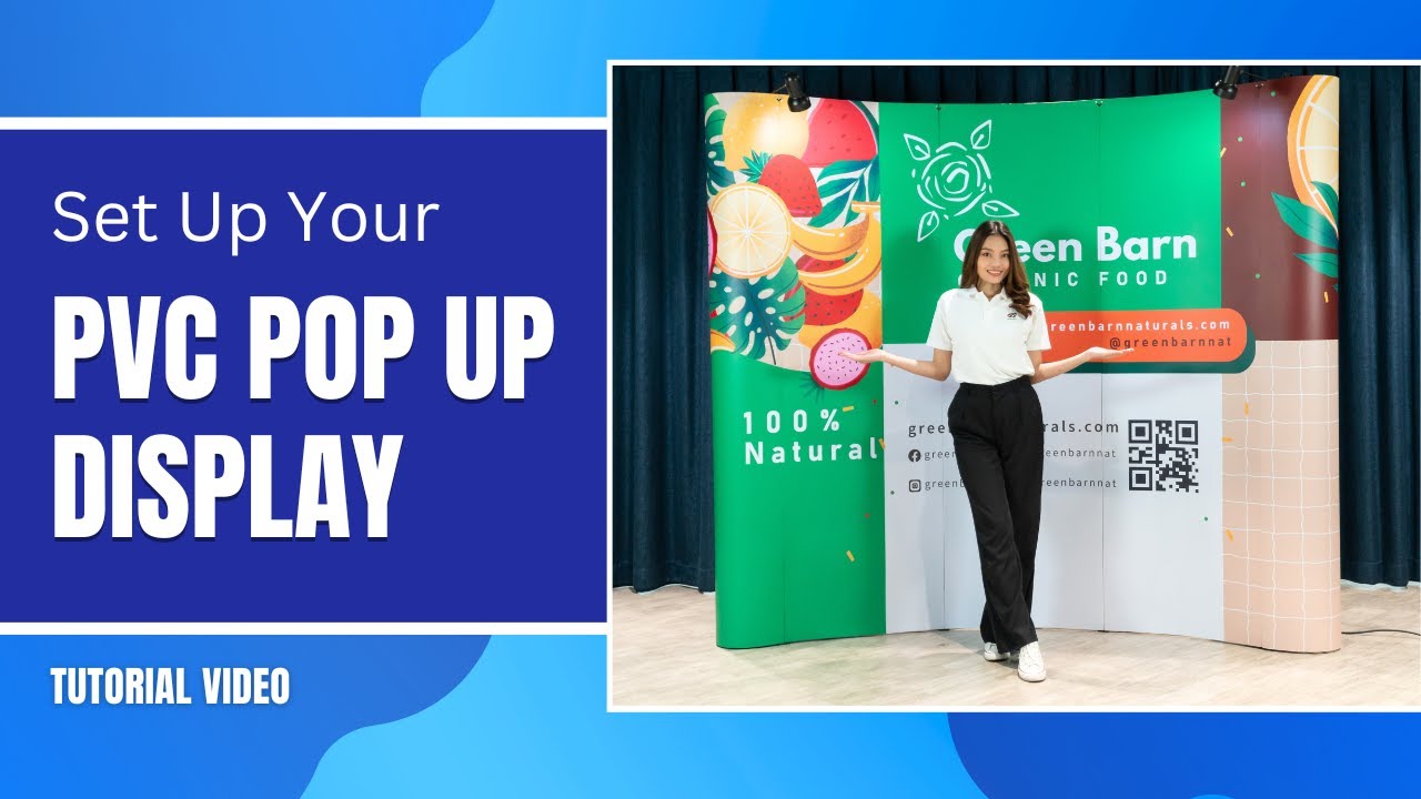 How To Set Up PVC Popup Display - YouTube