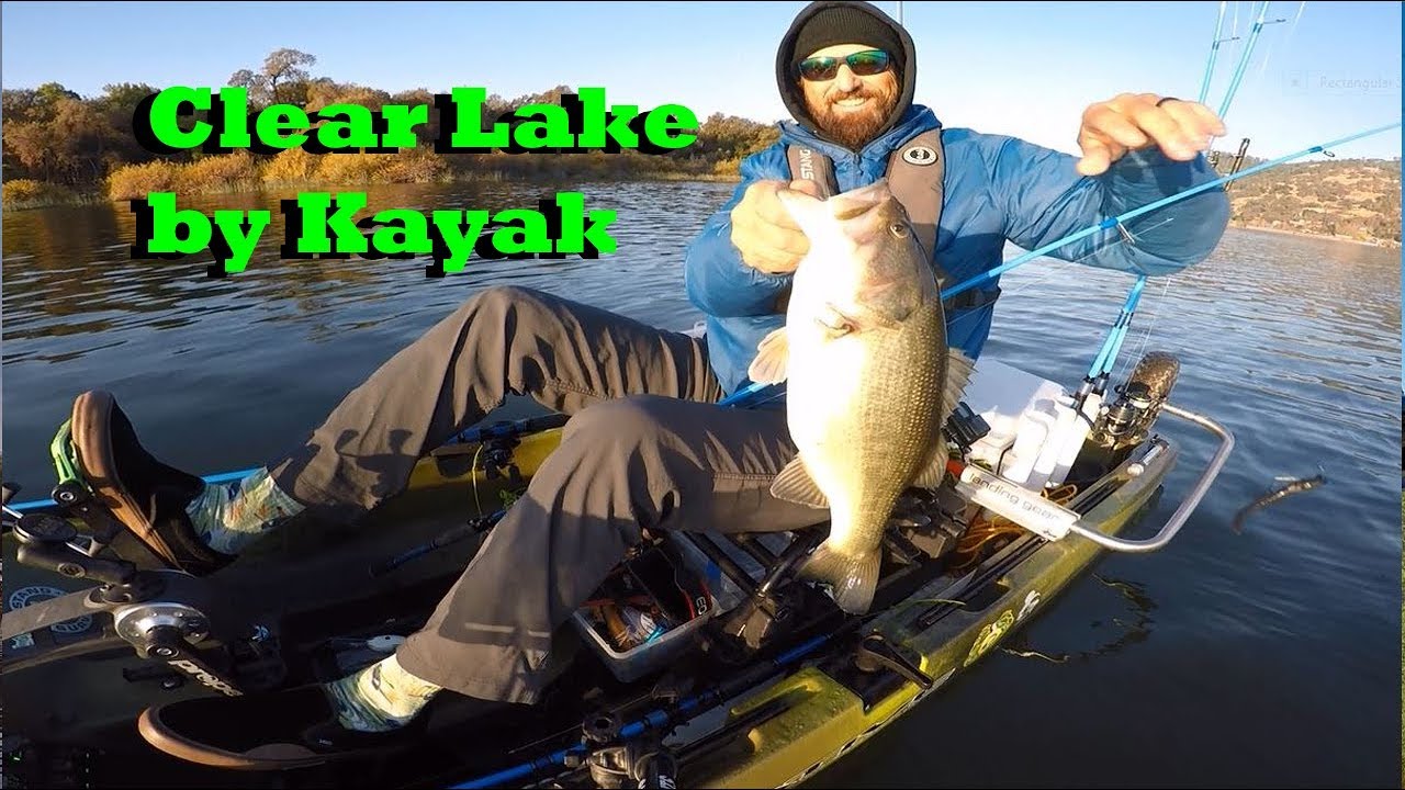 First time fishing Clear Lake by Kayak - YouTube