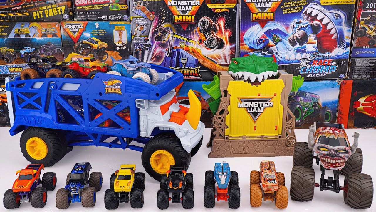 Monster Jam Collection Unboxing Review | Monster Jam Hot Wheels Monster ...