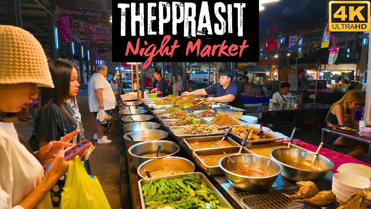 [4K] Thepprasit night market - The best night market in Pattaya, Thailand today 2024 - YouTube