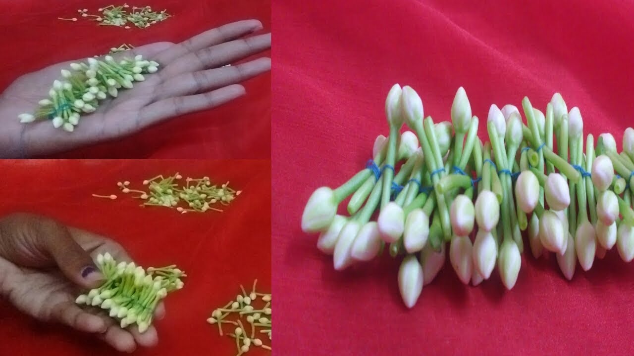 Howto make string flowers garland easy method in telugu / howto make ...