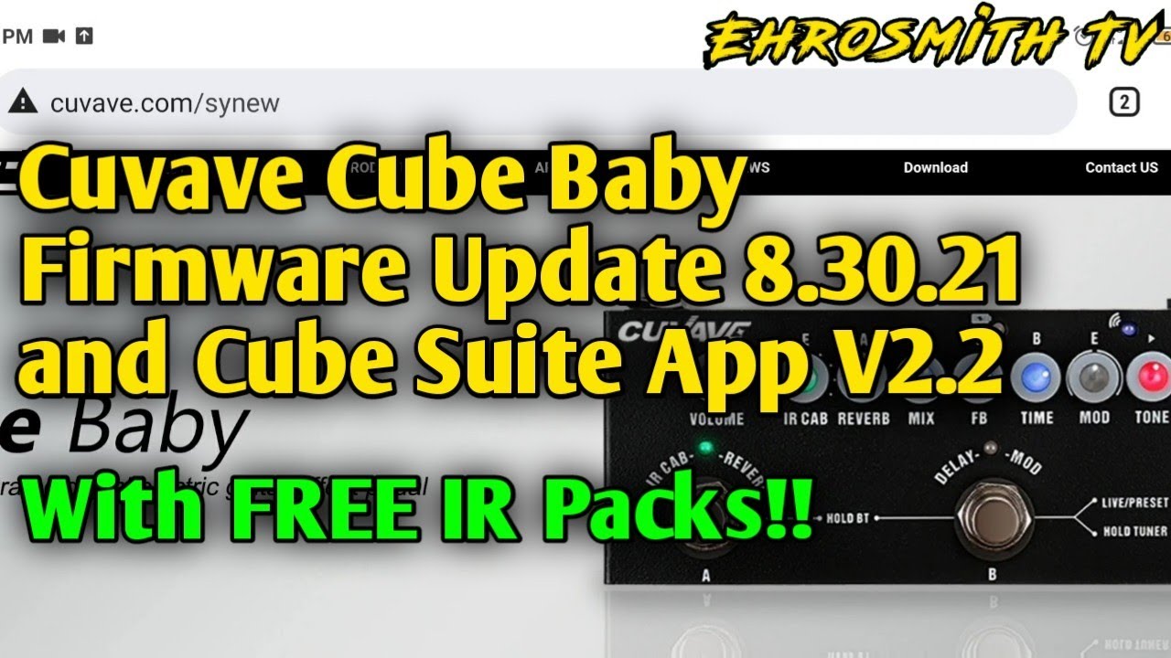Cuvave Cube Baby Firmware Update 8.30.21 | Cube Suite App V2.2 | Cuvave ...