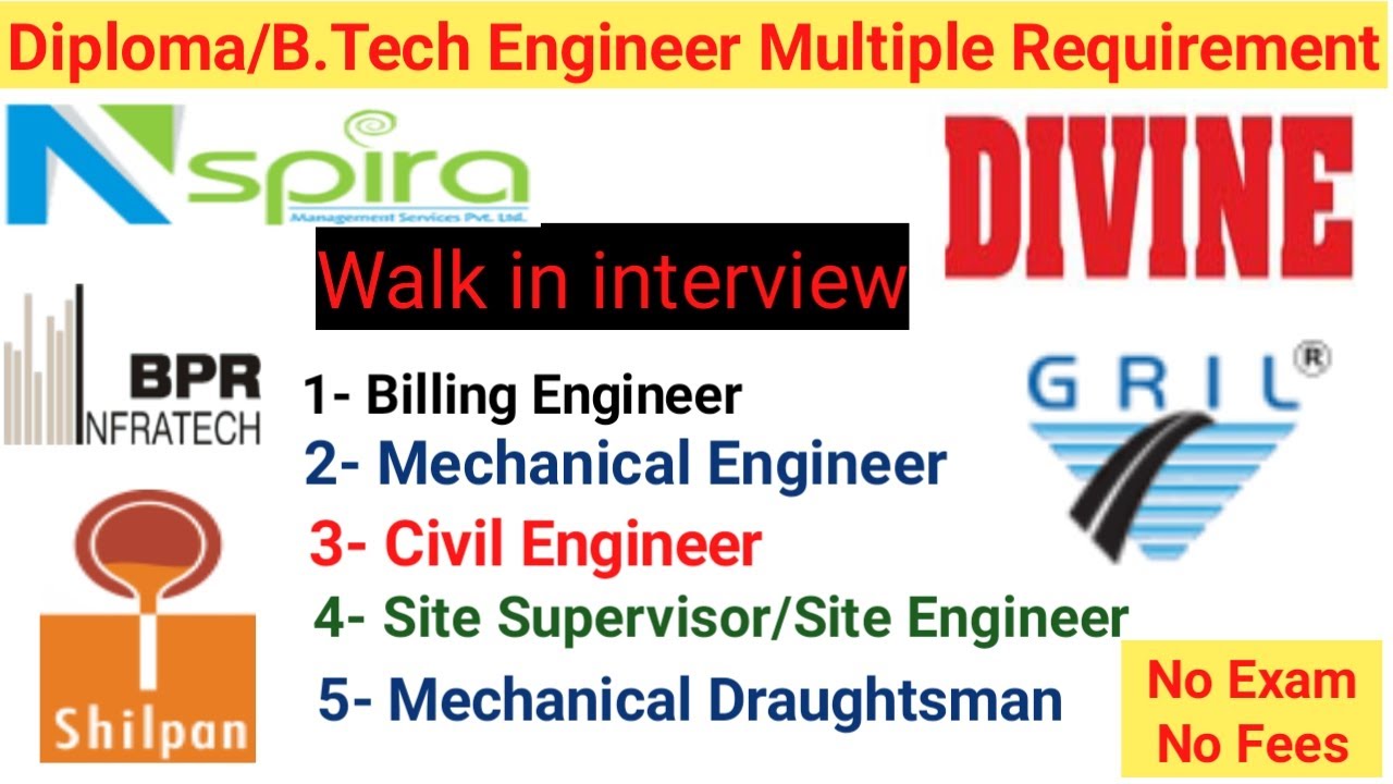 Walk In Interview Civil Mechanical Billing Engineer walk-in-interview-civil-mechanical-billing-engineer