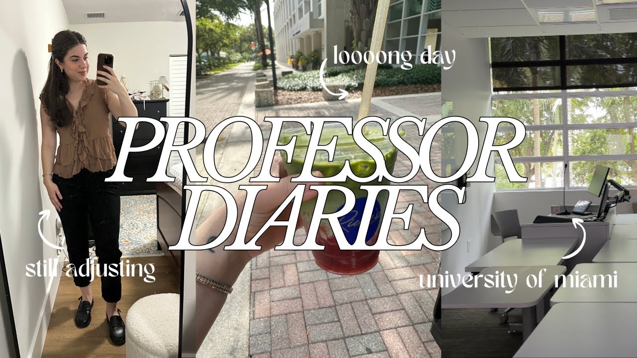 typical day in the life of a college professor 📚☕ - YouTube