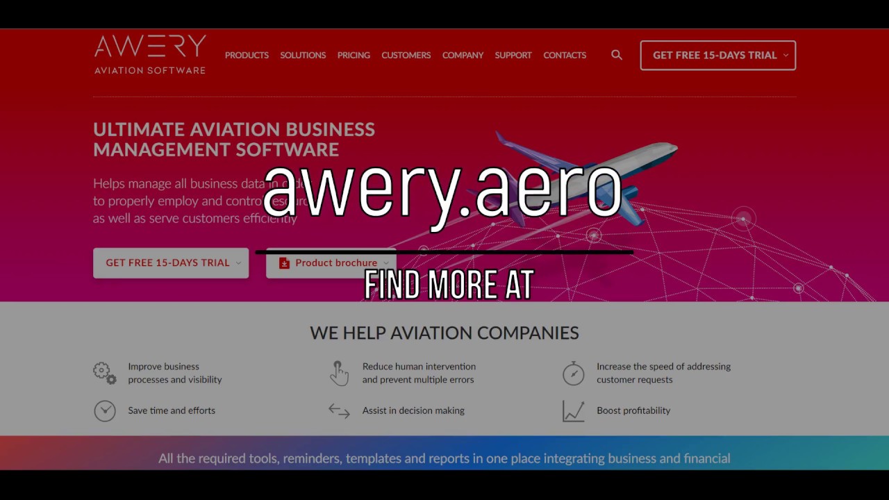Awery ERP. Flight creation - YouTube