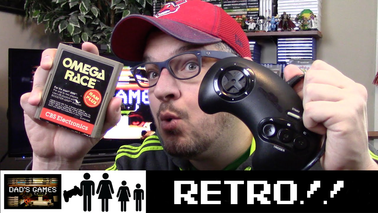 Omega Race Atari 2600 | Sega Controller Mod & Gameplay!! | Dad's Games ...