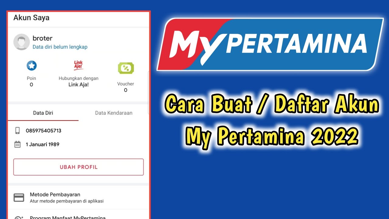 Cara Daftar MyPertamina 2022 | Buat Akun My Pertamina 2022 - YouTube