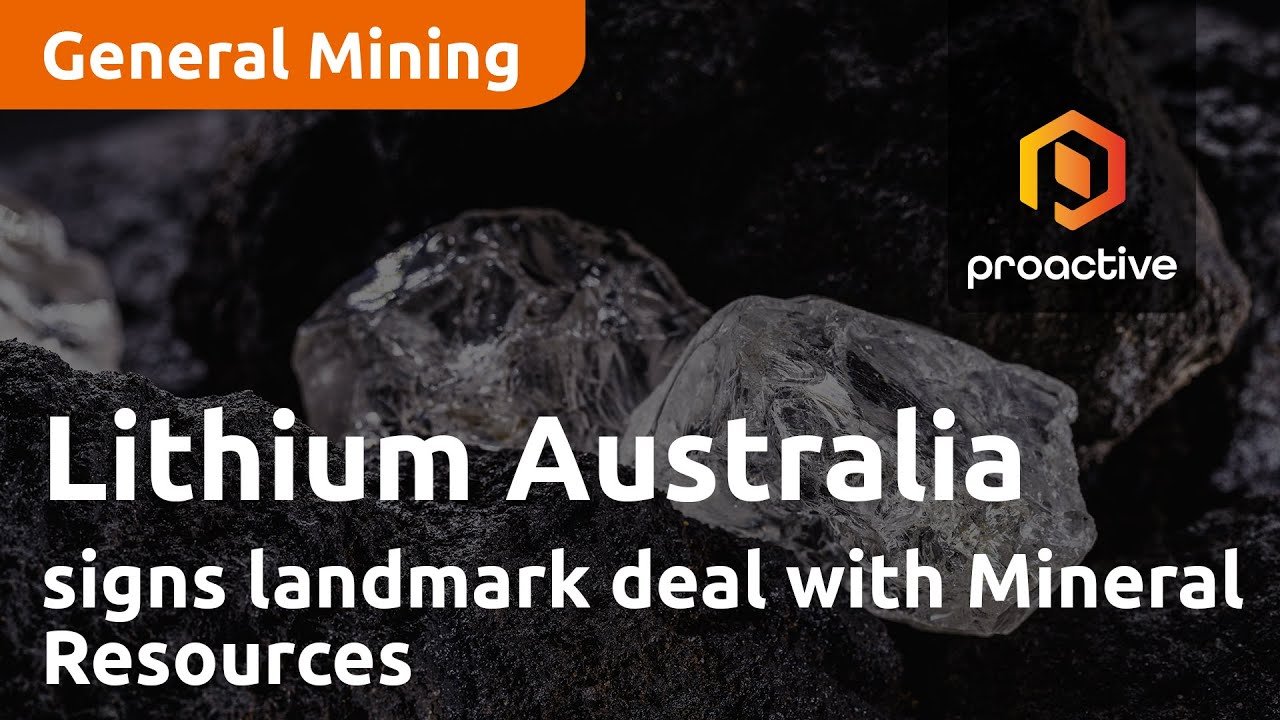 Lithium Australia signs landmark deal with Mineral Resources - YouTube