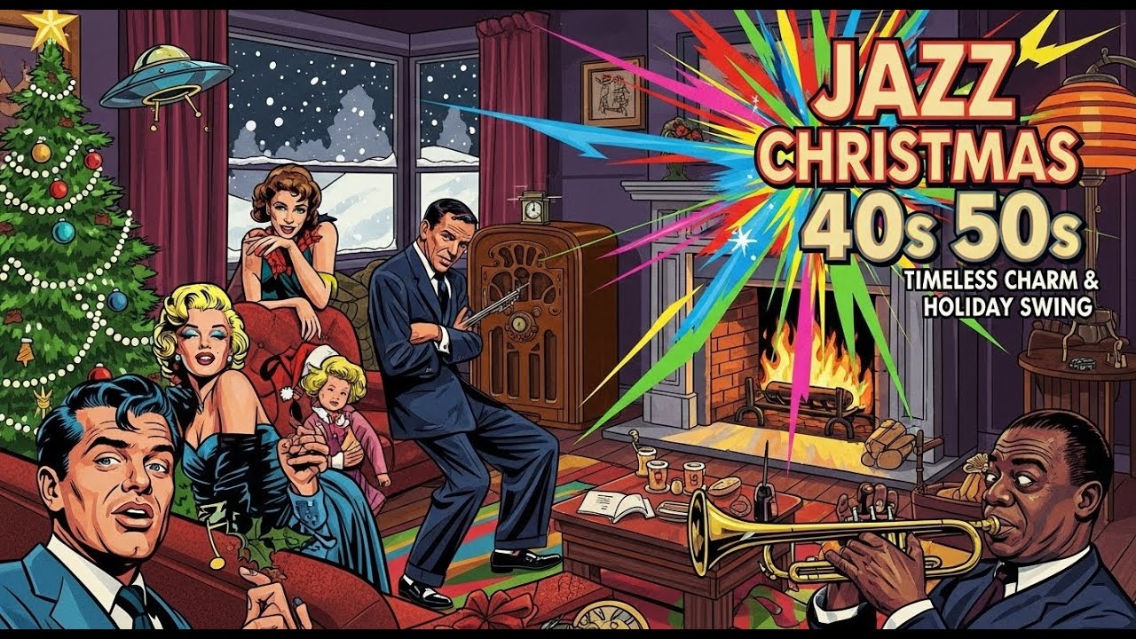 Retro Jazz Christmas 40s 50s ️ Relaxing Swing Standards & Holiday ...