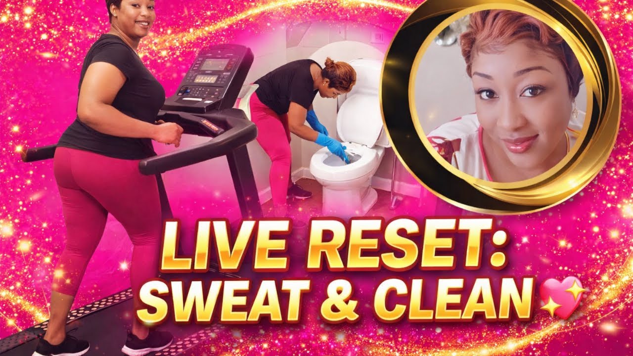Live Reset: Treadmill Workout & Toilet Cleaning Real-Time Motivation ...