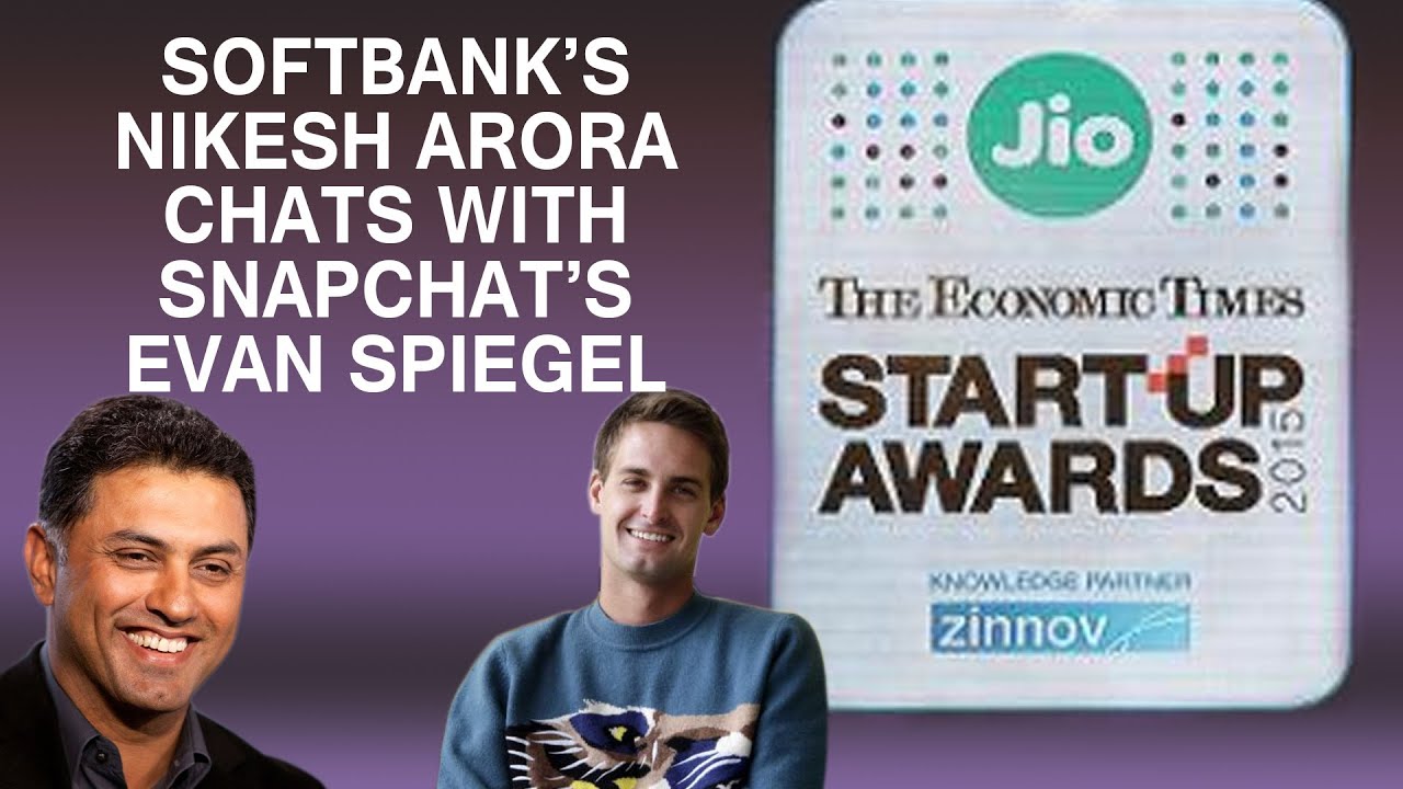 SoftBank’s Nikesh Arora Chats With Snapchat’s Evan Spiegel At Jio-ET ...