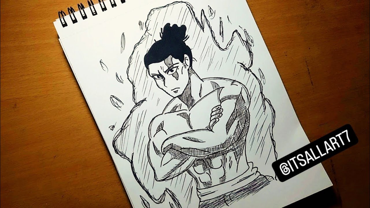 How to draw Todo full body// how to draw todo from jujutsu kaisen// how ...