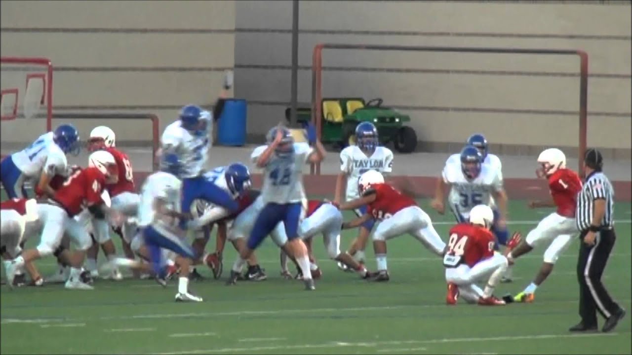 Max Wright, Football Prospect, class of 2018, Taylor vs Katy September ...