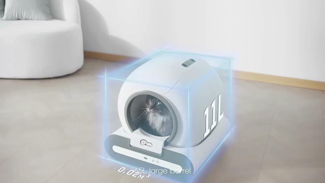 DOEL Automatic Cat Litter Box Self Cleaning with App Control & Cat ...