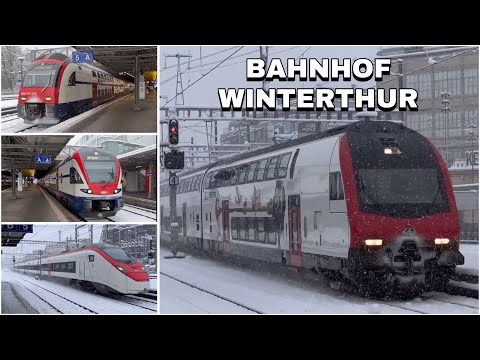 Züge beim Bahnhof Winterthur | Trains at Winterthur station (2023)