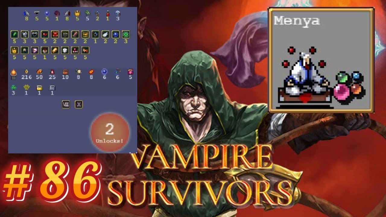 Menya Moonspell, una pereza de personaje | Vampire Survivors #86 - YouTube