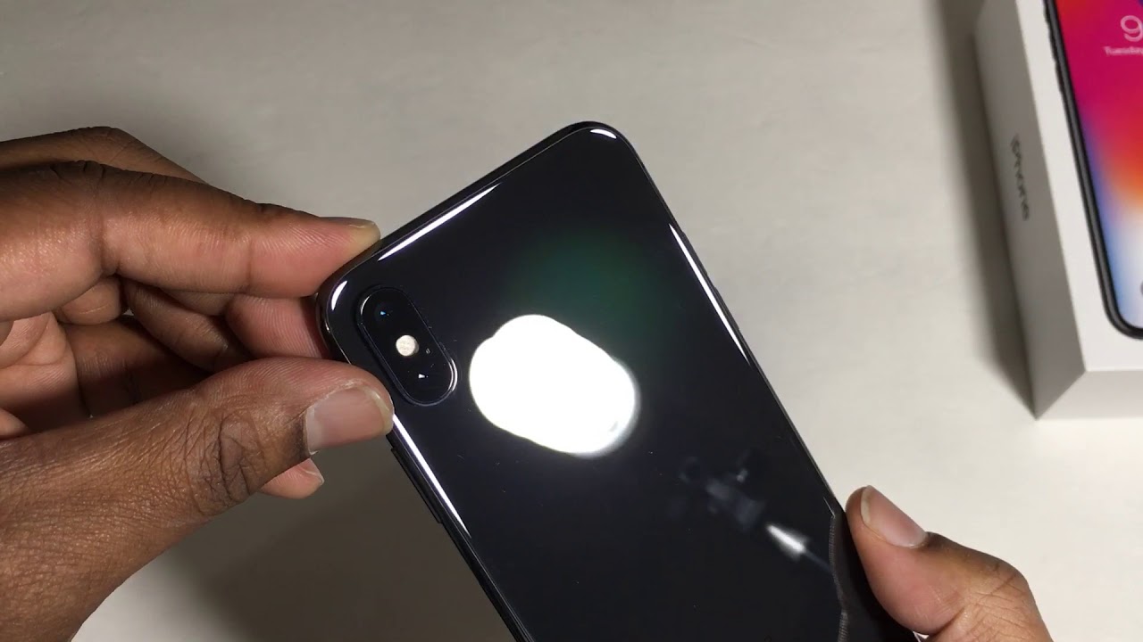 iPhone X Space Gray Unboxing (AT&T) - YouTube