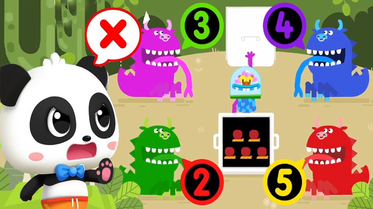 Baby Panda Learning Academy - Lesson 18 - Learn 123 Numbers - Number ...