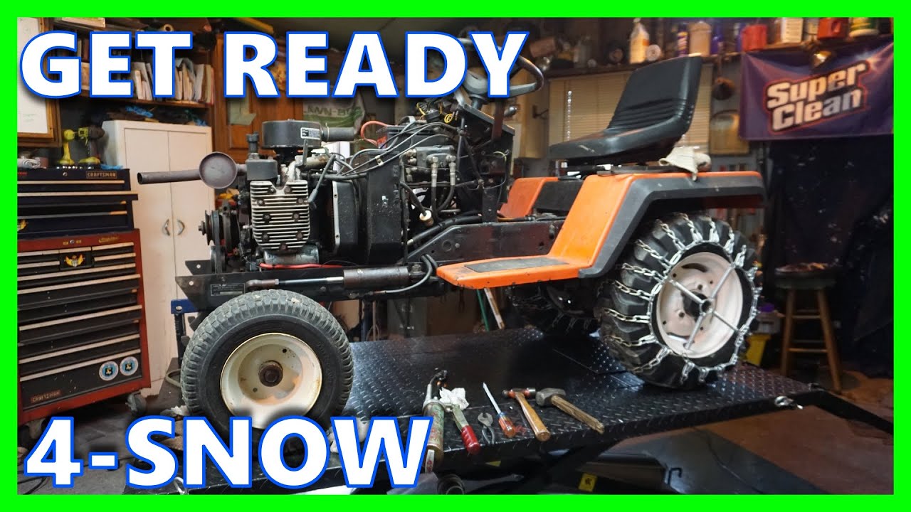 Simplicity Sunstar Tractor Getting Ready for Winter & Installing The ...