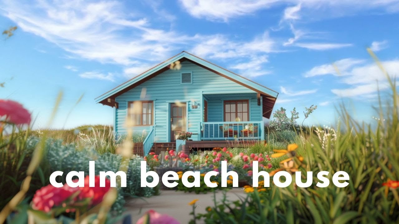 Seaside Summer Ambience 🌸🌊 | Relaxing Ocean Sounds & Birdsong for ...