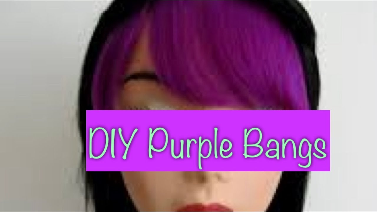 DIY Purple Bangs: Splat Hair Color Lusty Lavender - YouTube