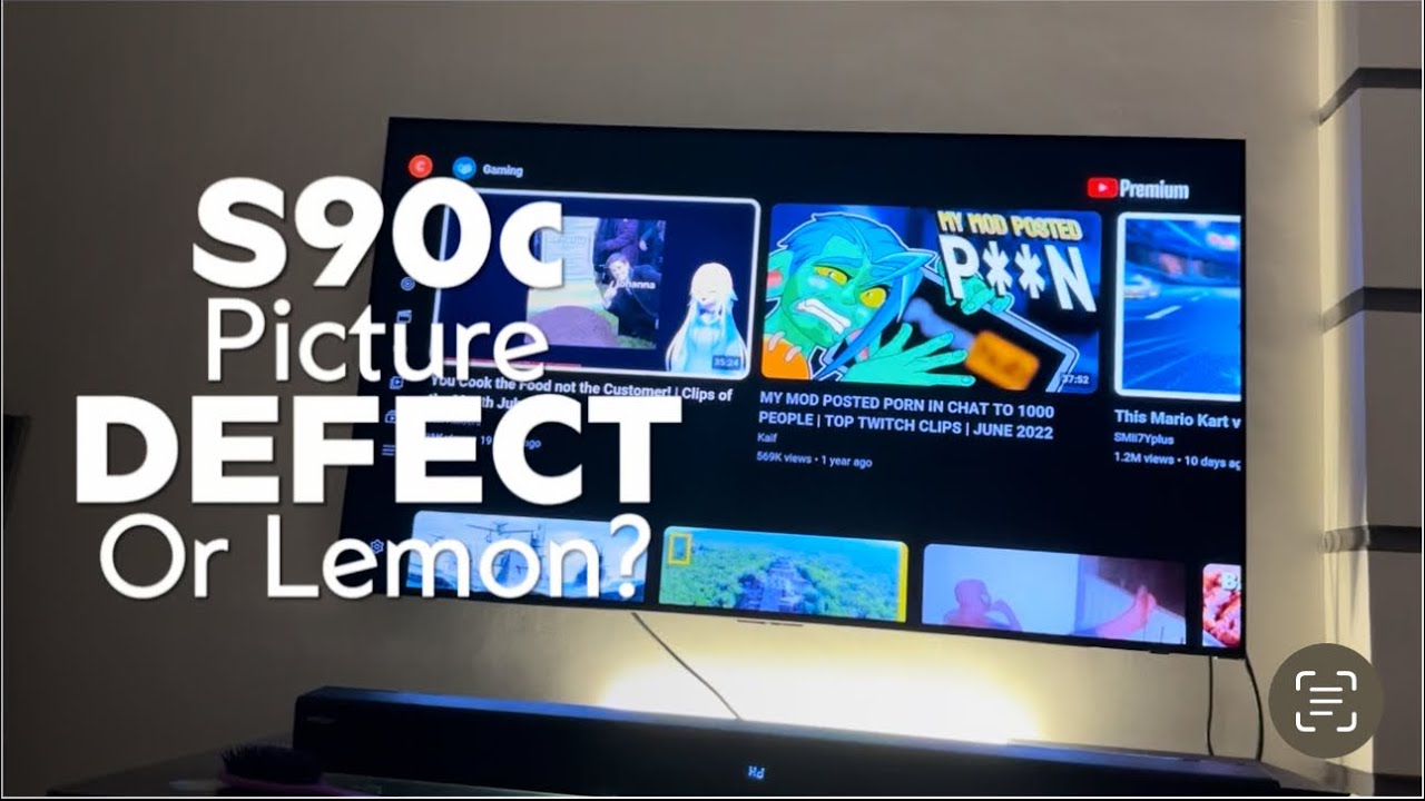 Oled TV Picture Defect That May Affect You! S90c s95c - Clear motion ...
