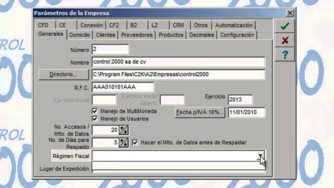 Control 2000 Curso Básico A2 Parámetros 1 de 7 - YouTube
